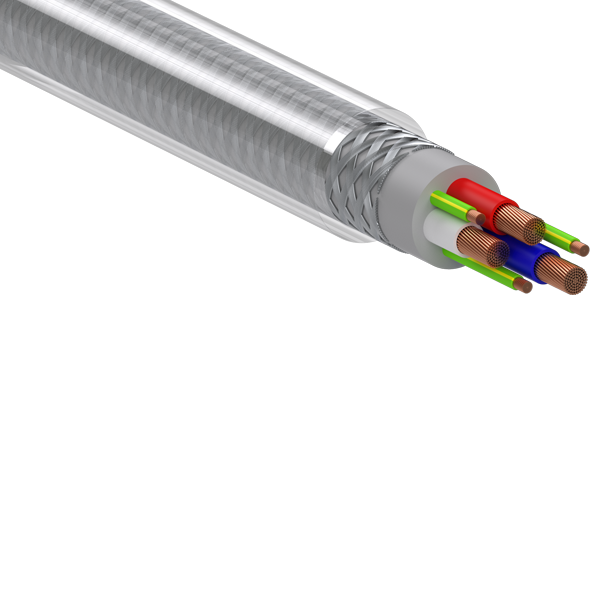 Flexible VSD Power Cable Screened 3C+3E 6.0mm V90 0.6/1kV - Eltech