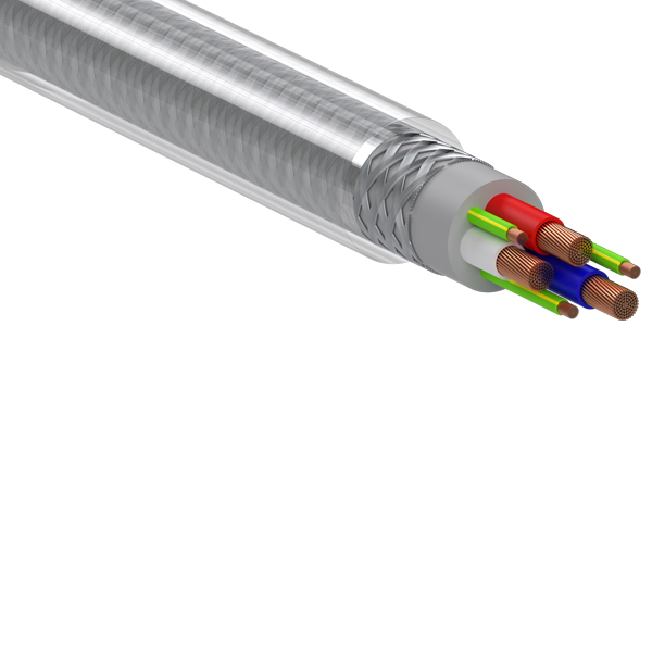 Flexible VSD Power Cable Screened 3C+3E 10.0mm V90 0.6/1kV - Eltech