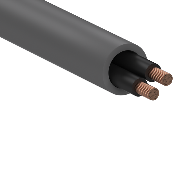 Flexible Control Cable 2C No Earth 0.75mm V75 300/500V Grey - Eltech