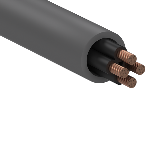 Flexible Control Cable 4C No Earth 0.75mm V75 300/500V Grey - Eltech