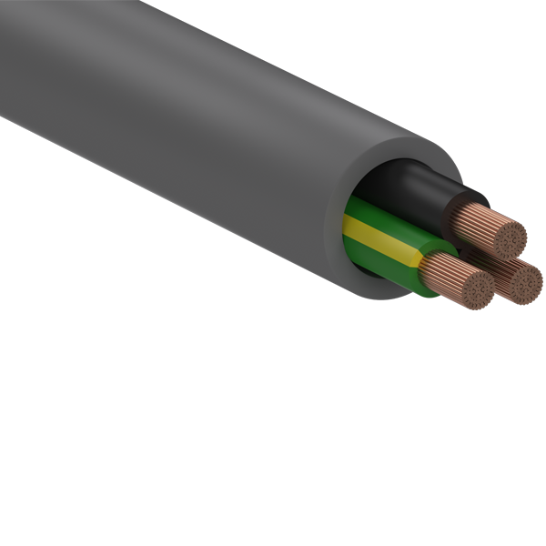 Flexible Control Cable 2C+E 1.0mm V75 300/500V Grey - Eltech