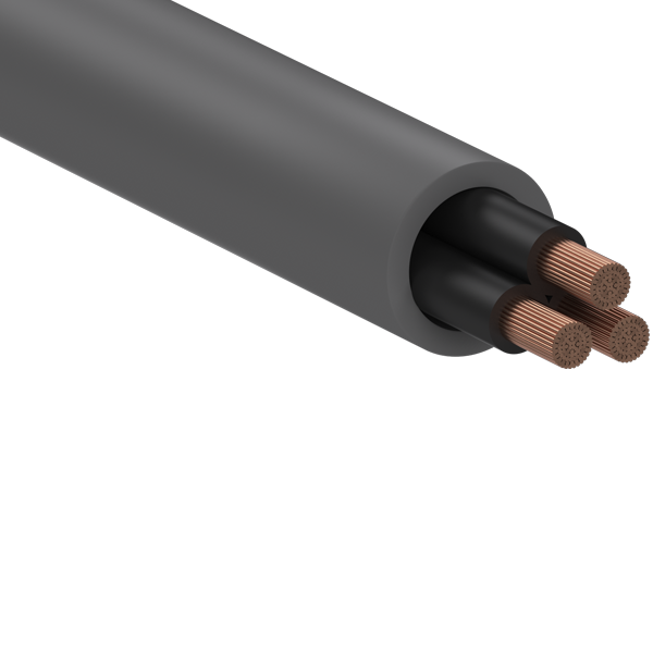 Flexible Control Cable 3C No Earth 1.0mm V75 300/500V Grey - Eltech