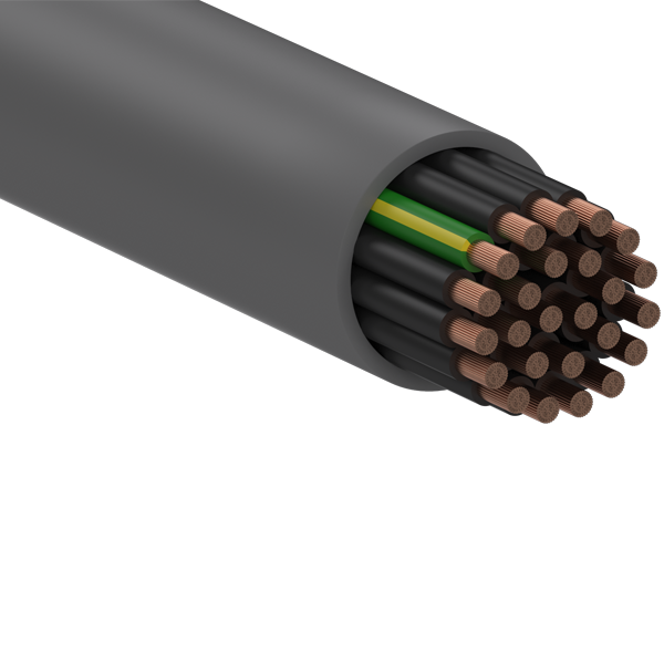 Flexible Control Cable 24C+E 1.5mm V75 300/500V Grey - Eltech