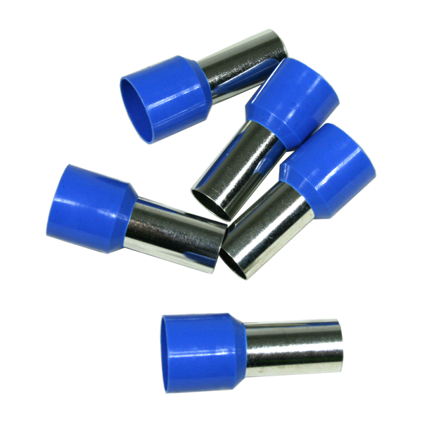 Single Cord End Ferrule 50mm x 20mm Blue - Eltech