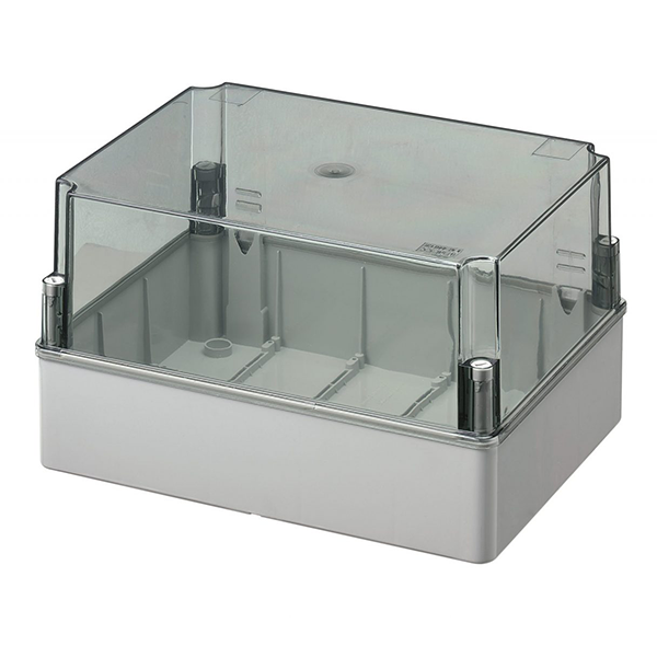 ABS Junction Box - 300w x 220h x 180d - Transparent Cover - Eltech
