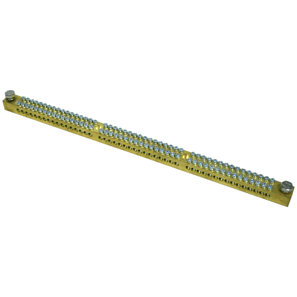 Earth Neutral Bar UNIVERSAL FEED 250A 48 Way Numbered 1-48 - Eltech