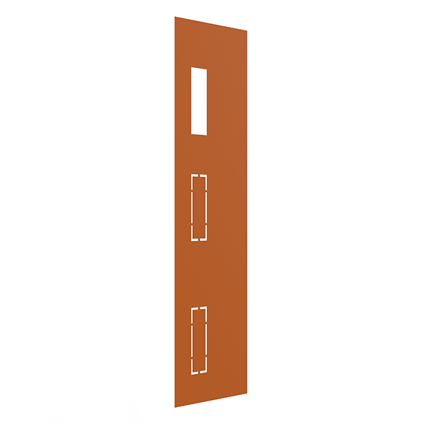 Segregation Side Panel 1000mm - Orange - Eltech