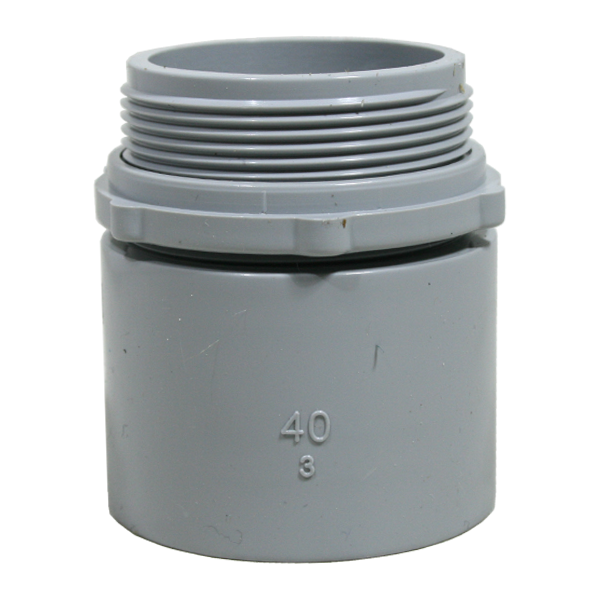 Plain to Screwed Adaptor 40mm - Eltech