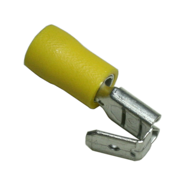 Pre-Insulated Quick Connectors - Piggy Back - Yellow 6.3mm - Eltech