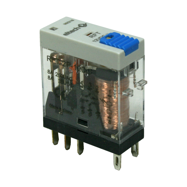 2 Pole Relay, 12V DC - Eltech
