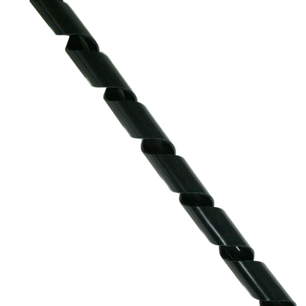 Spiral Binding Black 3mm x 50m - Range 4 -12 mm - Eltech