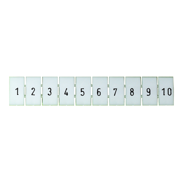 Terminal Marker Strip 1-10 To Suit 2.5mm - Eltech