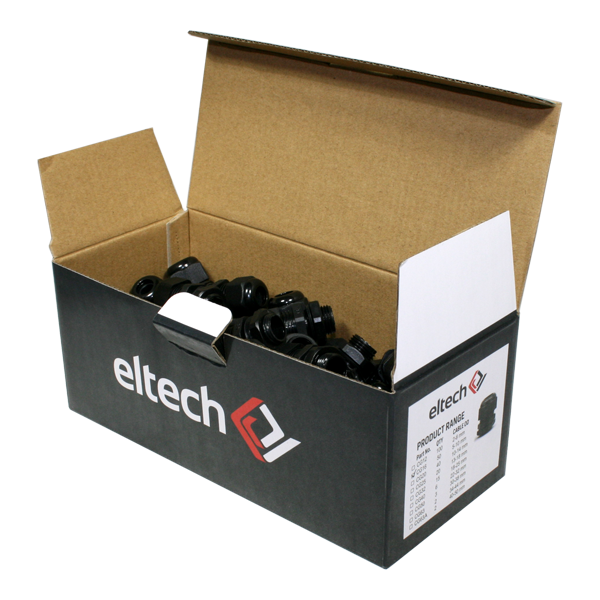 Nylon Cable Gland M16 - 15mm Long Thread - Eltech