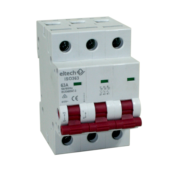 Isolator 3 pole 63A - Eltech