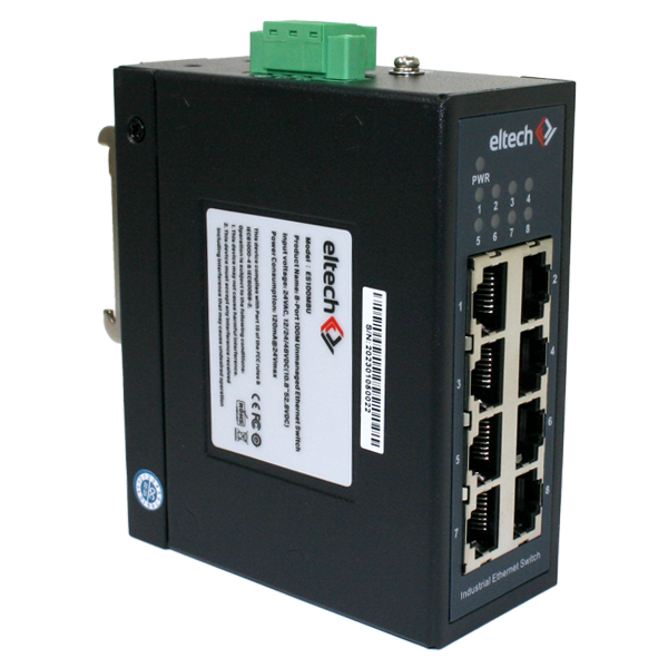 Unmanaged Ethernet Switch - 8 Port - Eltech