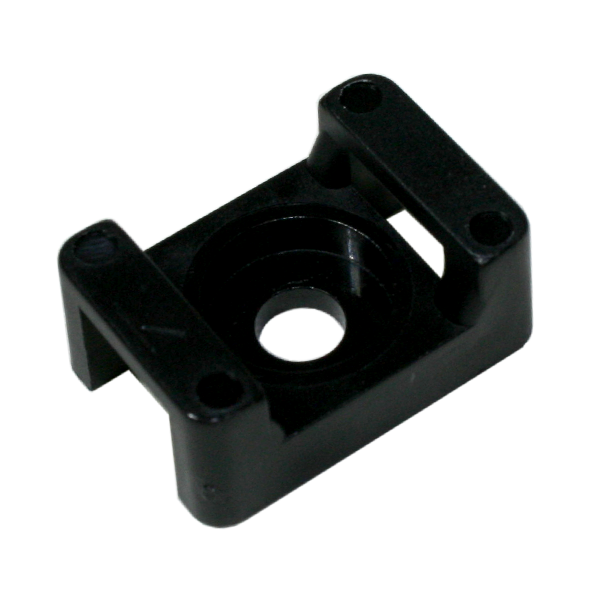 Screw Down Saddle Type Mounts 15 x 10mm 3.5mm screw - Black - Eltech