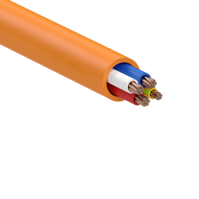 Orange Circular Power Cable 0.6/1kV 3C+E 35mm XLPE - Eltech