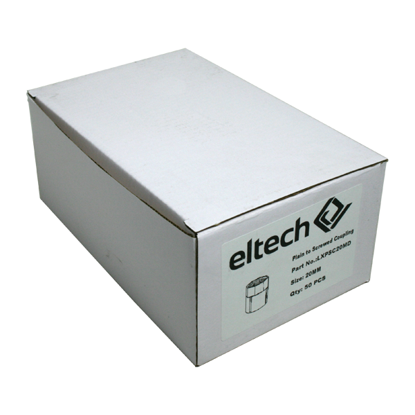 Plain to Screwed Coupling 20mm - Eltech