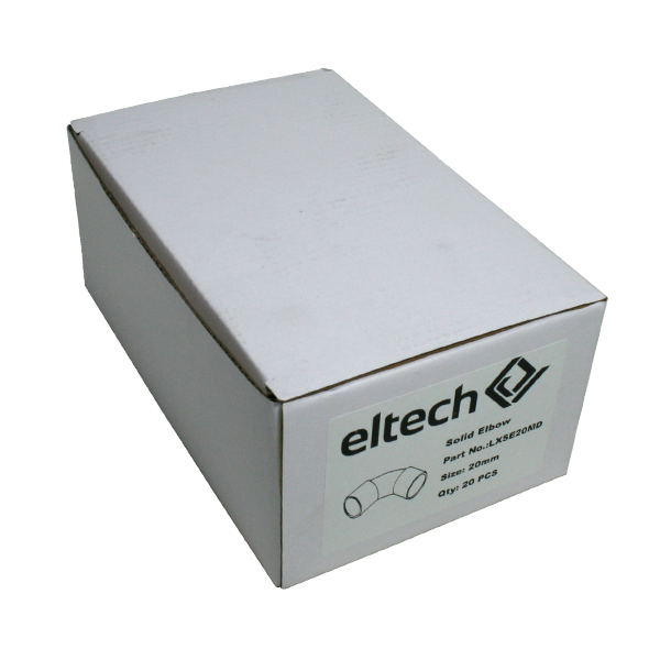 90° Solid Elbow 20mm - Eltech