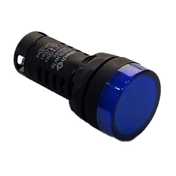 Pilot light LED 24V AC/DC - Blue - With Lamp Test Terminal - Eltech
