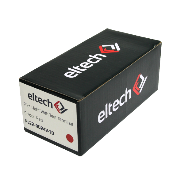 Pilot light LED 24V AC/DC - Red - With Lamp Test Terminal - Eltech