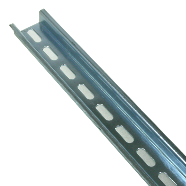 DIN Mounting Rail 35 x 15mm Steel Slotted - Eltech