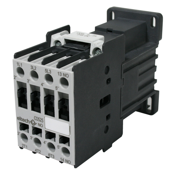 DC Contactor Standard 25A 24VDC 1NO - Eltech