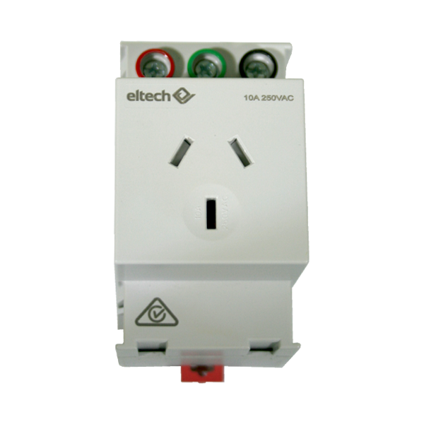 DIN Rail Mount GPO 10 Amp - Eltech