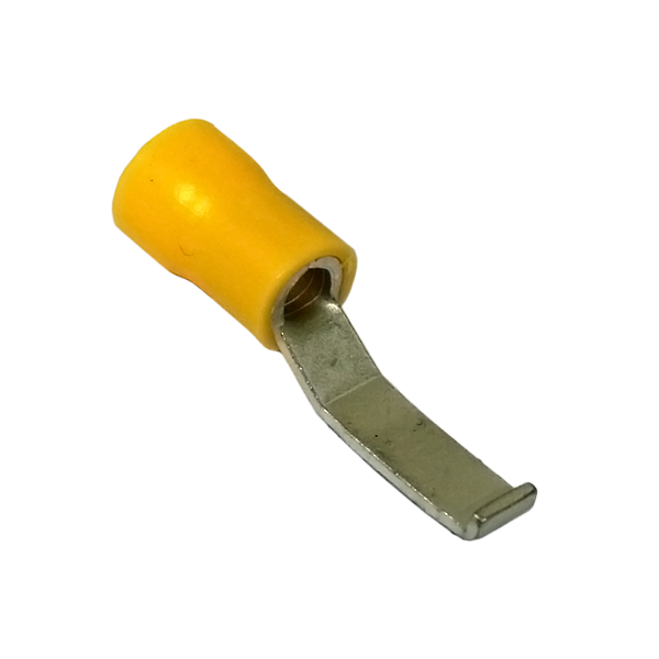 Pre-Insulated Lip Blade Terminal - Single - Yellow 4.6mm - Eltech