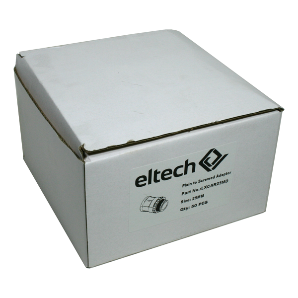 Plain to Screwed Adaptor 25mm - Eltech