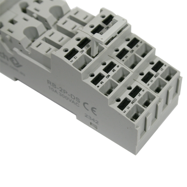 Link Bar 2P - 1 Way Grey - 6A - Push In Terminal Base - Eltech