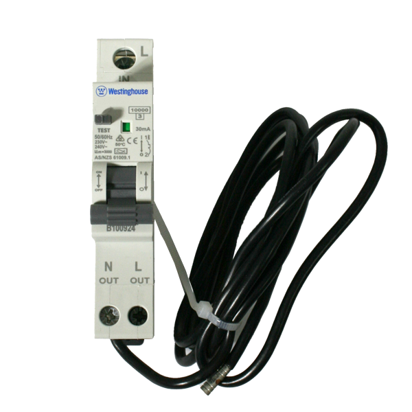 RCBO 20A 30mA 1P C Curve 10kA Chassis Mount - Eltech