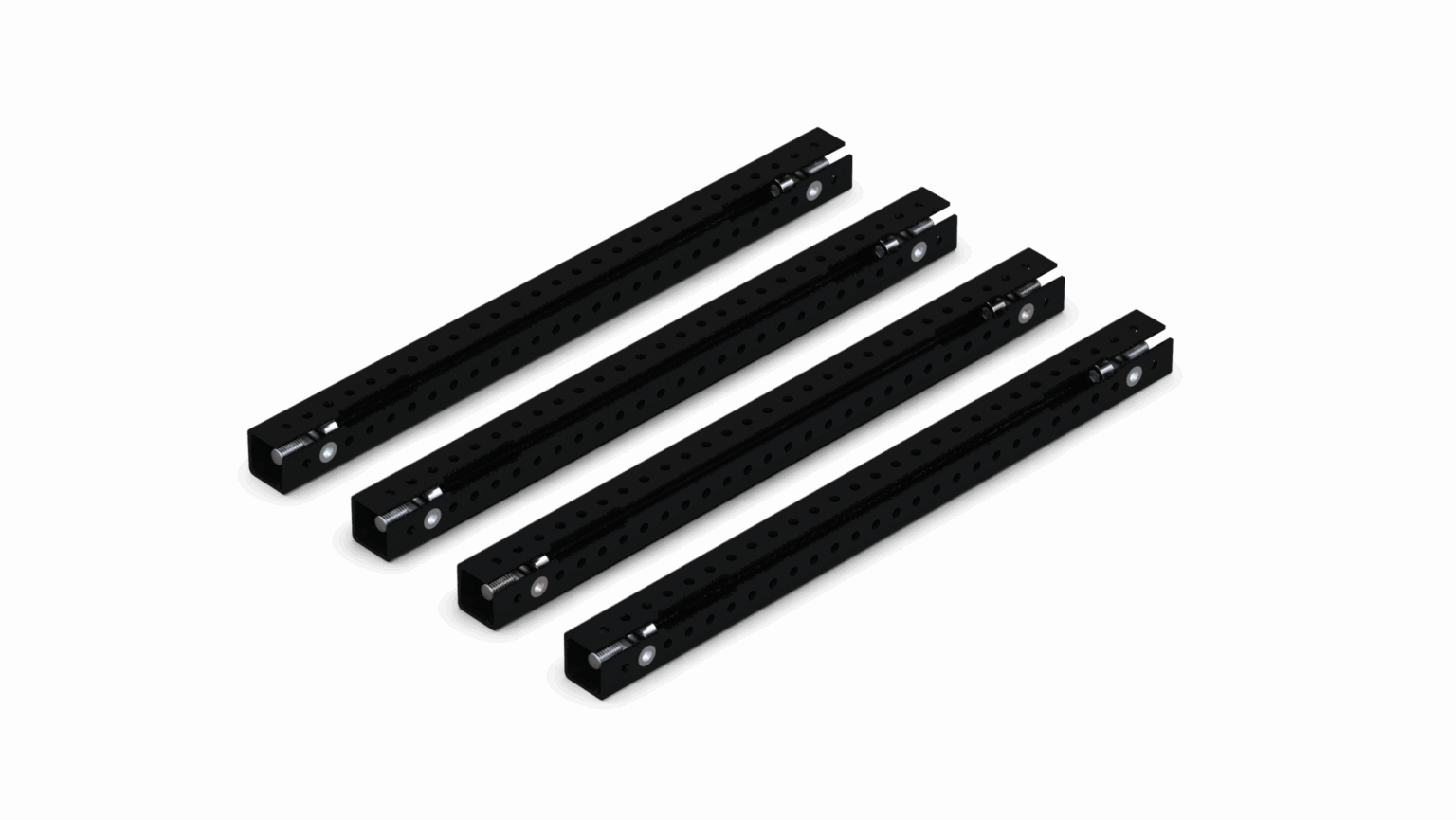 Outer Profile 1600mm Black - set of 4 - Eltech